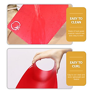 iplusmile Cutting Board Mats Set, Countertop Chopping Block Flexible Plastic Kitchen Chopping Board Colored Mats for Fruit Vegetables Meat, Dishwasher Safe, Set of 4