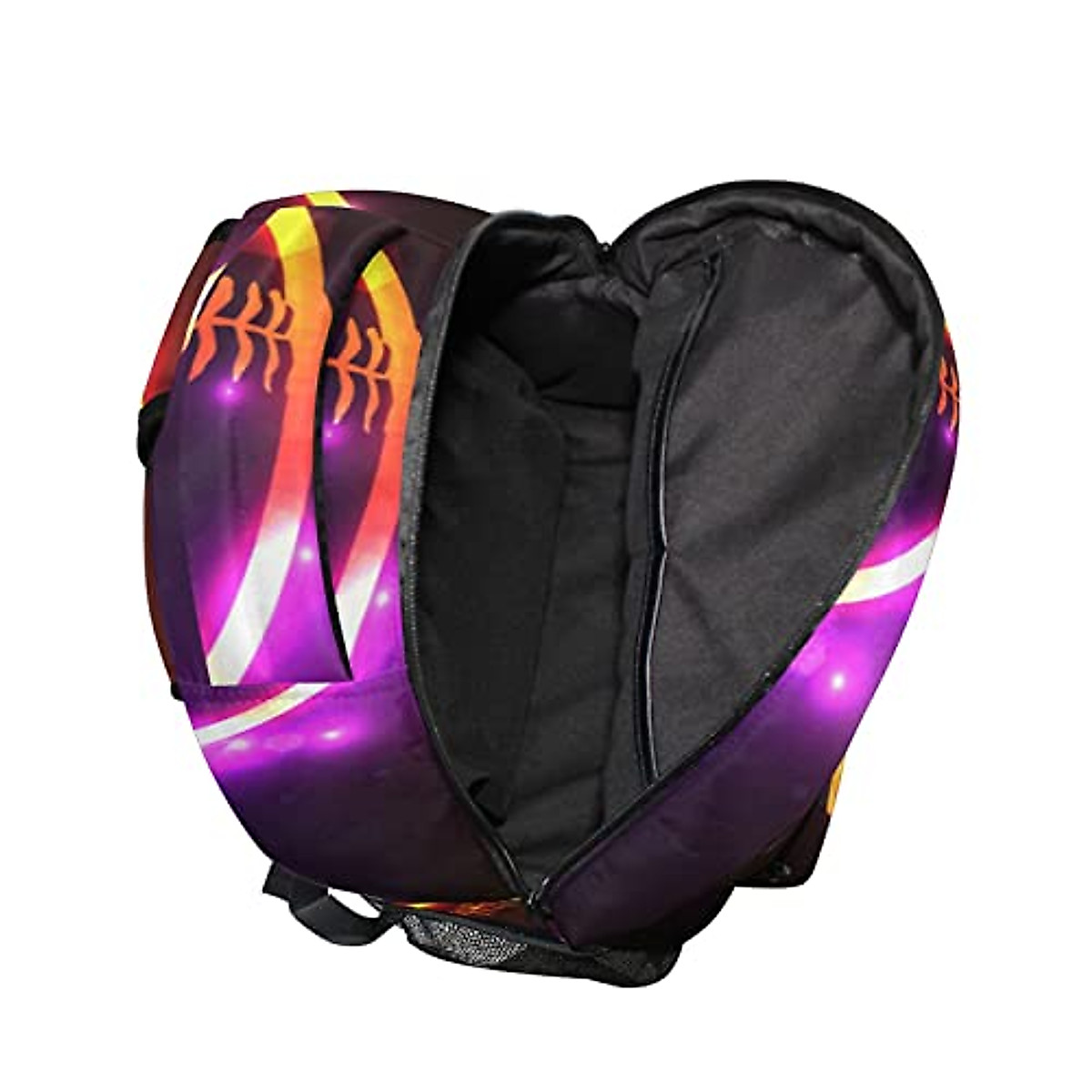 Krafig Sparkling Sport Softball Boys Girls Kids School Backpacks Bookbag, Elementary School Bag Travel Backpack Daypack