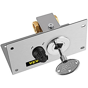 VEVOR Fire Pit Gas Burner Spark Ignition Kit, 300K BTU Fire Pit Ignition System, Stainless Steel Fire Pit Igniter, with 1/2'' Key Valve with Key and Leads & Ground Wire Silver