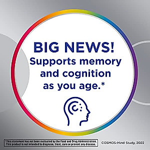 Centrum Minis Silver Multivitamin for Men 50 Plus, Multivitamin/Multimineral Supplement, Vitamin D3, B-Vitamins and Zinc, Non-GMO Ingredients, Supports Memory and Cognition in Older Adults - 280 Ct