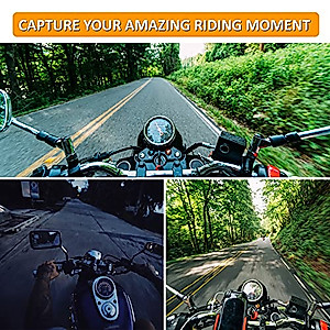 MEKNIC Motorcycle Helmet Chin Strap Mount Compatible with GoPro Hero 11,10, 9, 8, 7, (2018), 6 5 4 3 Black,Session, AKASO,Campark,SJCAM,DJI OSMO Action,YI Action Camera etc (Black Chin Mount)