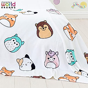 Squishmallows Fleece Throw Blanket | Super Soft, Chill Design | Perfect for The Bedroom or Sofa