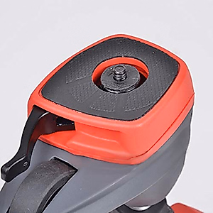 Acouto for Manfrotto Quick Release Plate Mini Aluminium Alloy Round Quick Release Plate Head 1/4 inch Screw for Manfrotto Compact Action Tripod Red