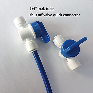 Malida 1/4 inch O.D. Length 32.8ft(10 meters) RO Water Tubing, Hose Pipe for RO Water purifiers System,+ 1/4 O.D quick connector 10pcs