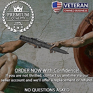 Tactical Pen Gifts for Men – Fathers Day Gift for Dad | LED Tactical Flashlight Multitool for EDC Gear – Cool Gadgets, Tactical Gear, Military Gear, Groomsmen Gifts for Men that Have Everything