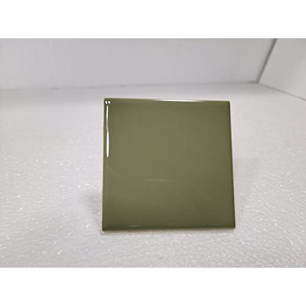 Daltile, Avocado Green Ceramic Tile 4.25 in Shower Bathroom Kitchen Backsplash Mosaic Subway Square 4x4 Boxes 10 Piece Packs