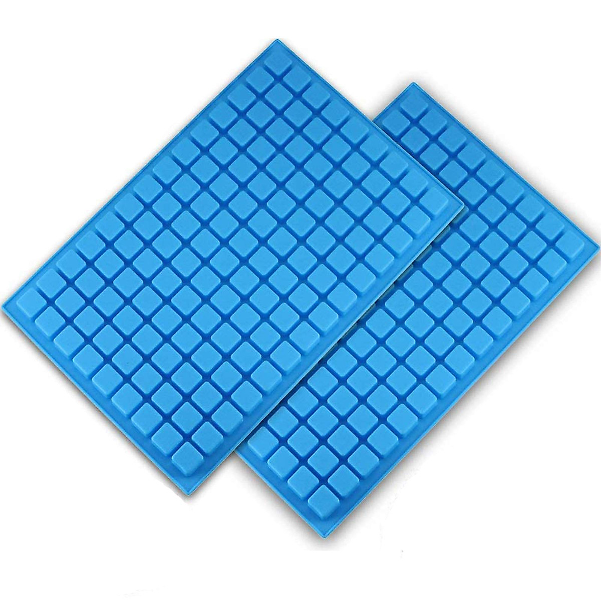Palksky Silicone Molds for Candy Chocolate Gummy baking, (2 PCS) 126 Cavity Mini Square mold for Ice Cube Pralines Caramels