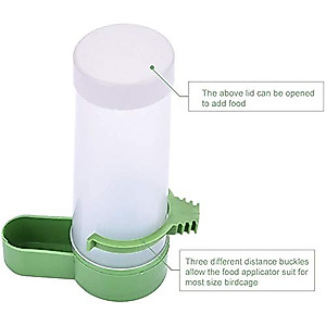 Bird Automatic Feeder Parrot Food and Water Dispenser Fountain Feeder for Bird Parrot Parakeet Conure Lovebird Cockatiel Finch Canary