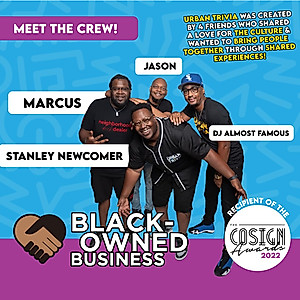 Urban Trivia Game 2nd Edition - Black Card Game for The Culture! Fun Trivia on Black TV, Movies, Music, Sports, & Growing Up Black! Great Trivia for Adult Game Nights and Family Gatherings