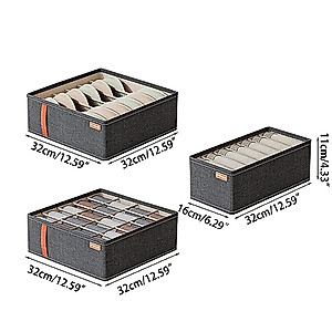 Lerpwige Drawer Storage Box Closet For Underwear Socks Pants Clothing Organization Cabinet Organizers Compartment Trousers Storage Box