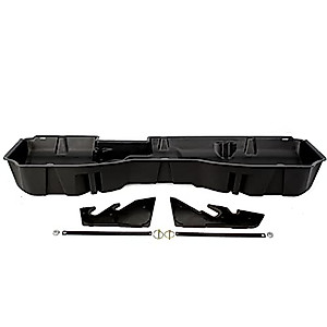 DU-HA Under Seat Storage Fits 14-18 Chevrolet/GMC Silverado & Sierra Light Duty Crew Cab and 15-19 Heavy Duty Crew Cab Black Part#10300