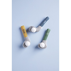 Mud Pie Children's Goft Knit Rattle, Blue Iron Club