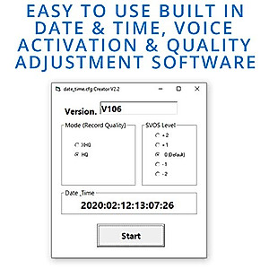 Small Mini Voice Activated Audio Recorder Super Long 576 Hour Storage Capacity (16GB) | 25 Day Stby Battery | Built in Date & Time Stamp | Easy to Use | Crystal Clear Digital Recording