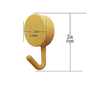 Sticky-Hooks Adhesive Hangers Bathroom Kitchen - Zhiweikm 10 Pack Adhesive Color Sticky Hooks Key Hook for Walls Damage Free, Waterproof Utility Hook for Kitchen and Bathroom (White+Black)