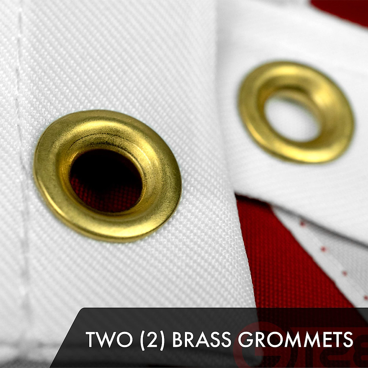 G128 American USA Flag | 1x1.5 Ft | ToughWeave Series Embroidered 210D Polyester | Country Flag, Embroidered Stars, Sewn Stripes, Indoor/Outdoor, Vibrant Colors, Brass Grommets