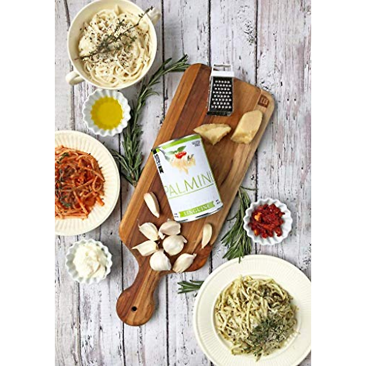 Palmini Linguine Pasta | Low-Carb, Low-Calorie Hearts of Palm Pasta | Keto, Gluten Free, Vegan, Non-GMO | As seen on Shark Tank | (14 Ounce - Pack of 6)