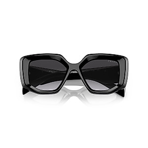 Prada PR 14ZS 1AB09S Black Plastic Fashion Sunglasses Grey Gradient Lens