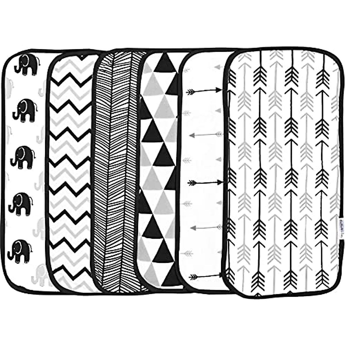 Burp Cloths for Baby Boy & Girl - Ultra Absorbent Burping Rags - Anti Shrink Unisex Burpy Clothes - Super Soft Jersey Cotton, Large 21"x10" - Thick for Newborn Cloth Diapers - 6 Pack