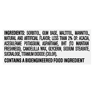 Trident White Sugar Free Gum, Peppermint, 180 Count (Packaging May Vary)