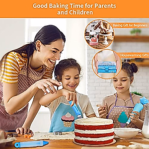 Cake Decorating Tools Supplies Kit: 236pcs Baking Accessories with Storage Case - Piping Bags and Icing Tips Set - Cupcake Cookie Frosting Fondant Bakery Set for Adults Beginners or Professional