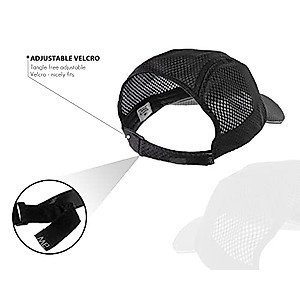 Beautifully Warm Backless Hat – Quick Dry Sport Baseball Hat for Women Black