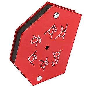 FTVOGUE Welding Holder Multi-angle Six Sides Magnet Stand Arrows Magnetic Welder Fixing Tool 30°60°45°75°90°135°(50LBS)
