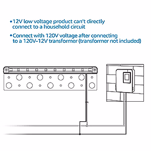 LEONLITE 8-Pack Classic Series 12 Inch LED Retaining Wall Lights, Hardscape Lighting Low Voltage, Voltage Landscape 12V Paver 3W Outdoor Step 2700K Soft White, ETL