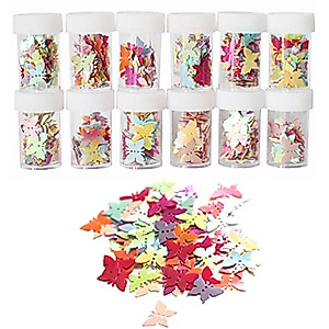 Crafts Crafts Crafts Crafts Crafts 12 Bottles Glitter Sequins DIY Shiny Colorful Spangles for Arts and Crafts Crafts Crafts Crafts
