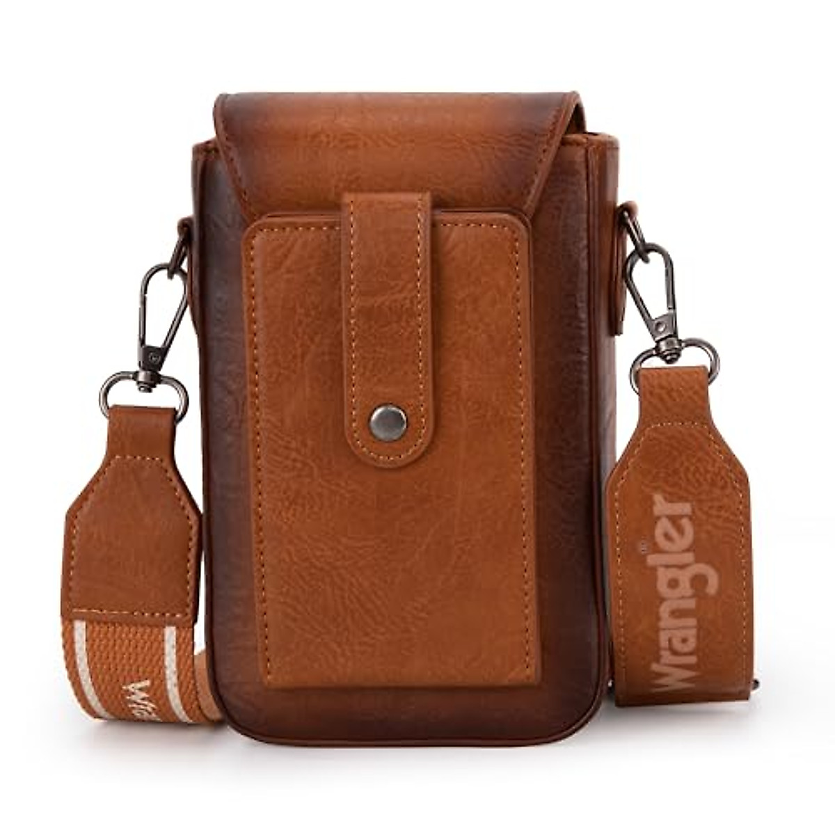 Wrangler Mini Crossbody Bags for Women Cell Phone Purse Crossbody Western Cellphone Wallet Bag with Credit Card Slots WG118-204LBR