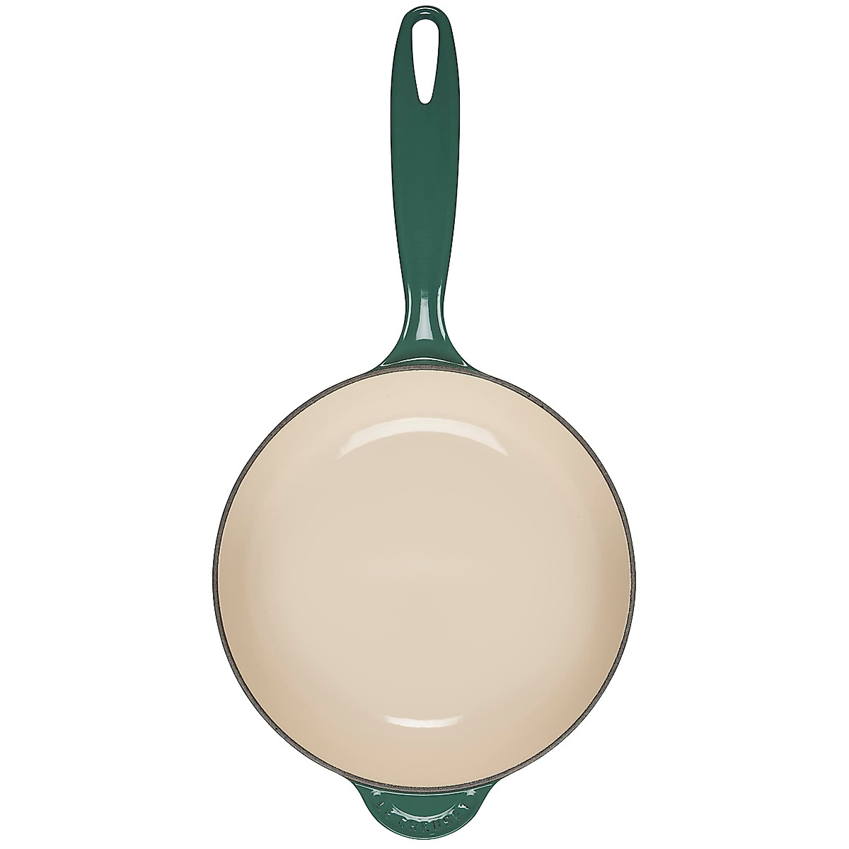 Le Creuset Olive Branch Collection Enameled Cast Iron Saucier, 2.25 qt., Artichaut with Embossed Lid