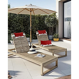 Recliner Head Pillow Ledge Loungers Chair Pillows with Insert Red Abstract Paint Lumbar Pillow with Adjustable Strap Outdoor Waterproof Patio Pillows for Couch Beach Pool Office Chair, 2 PCS