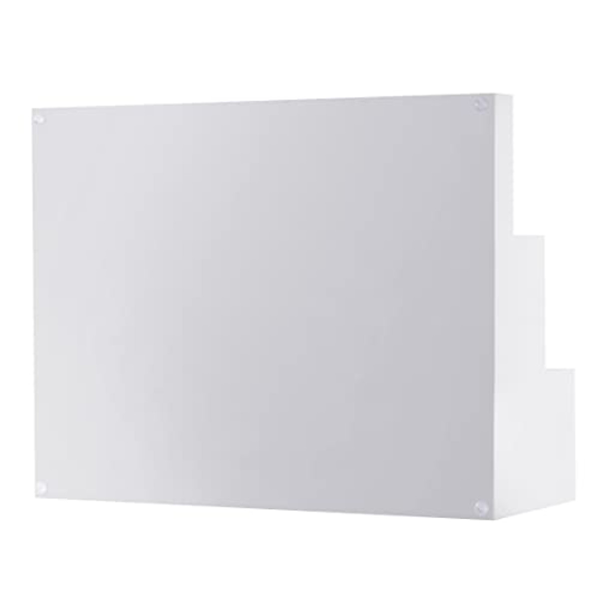 CiaoHER Large Acrylic Wine Liquor Bottle Rack 3 Tier White Countertop Riser Display for Bar Coffee Leisure Station Retail Store Shop Grocery Collection Organizer Stand (16''-1pack)