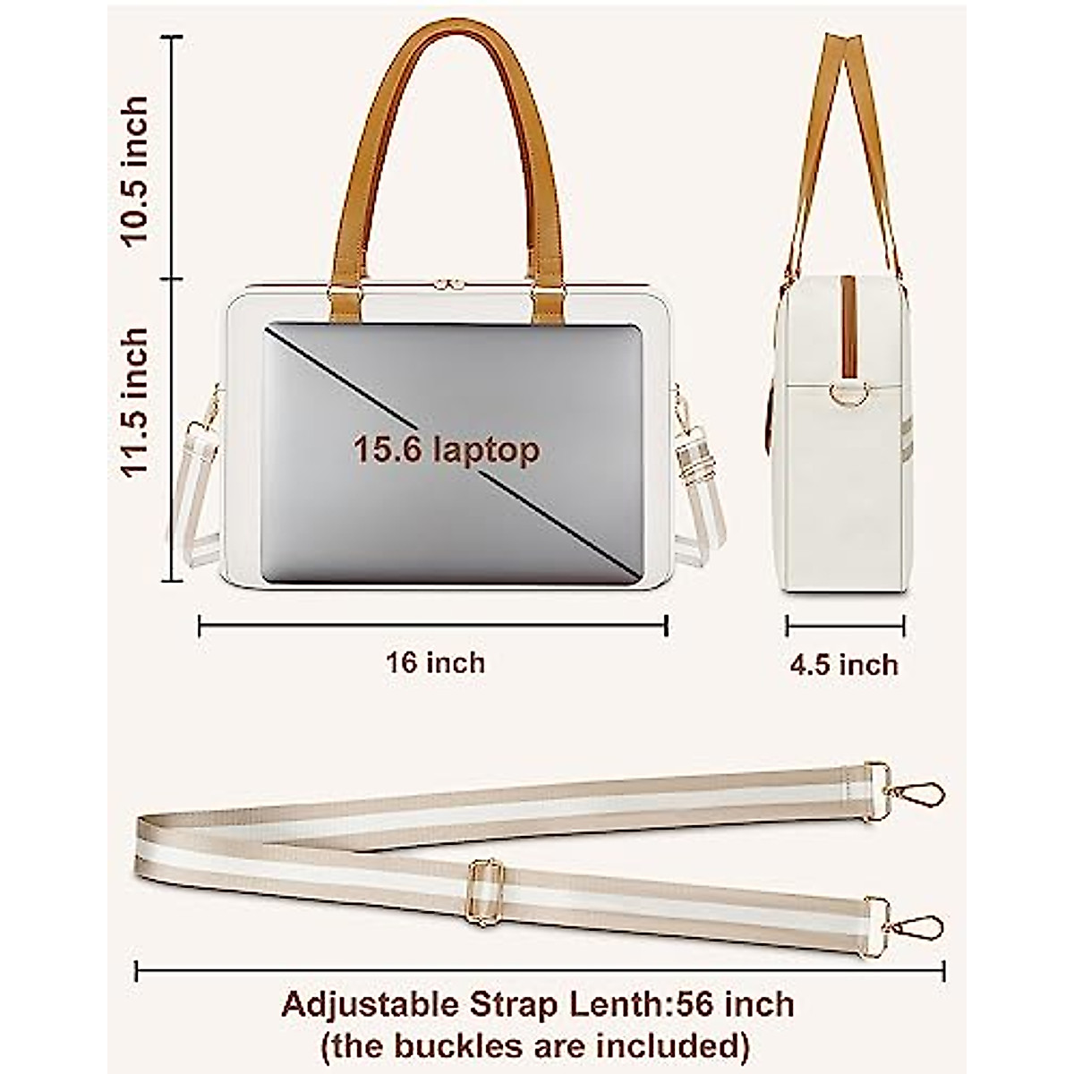 MATEIN Computer Backpack for Women, Large Anti Theft TSA 17 Inch Laptop Backpack, Laptop Bag for Women 15.6 Inch, Water Resistant Computer Briefcase Bag