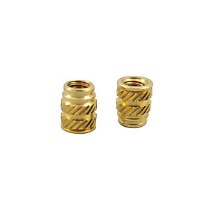 [initeq] #8-32 Threaded Heat Set Inserts for 3D Printing (100, Long)