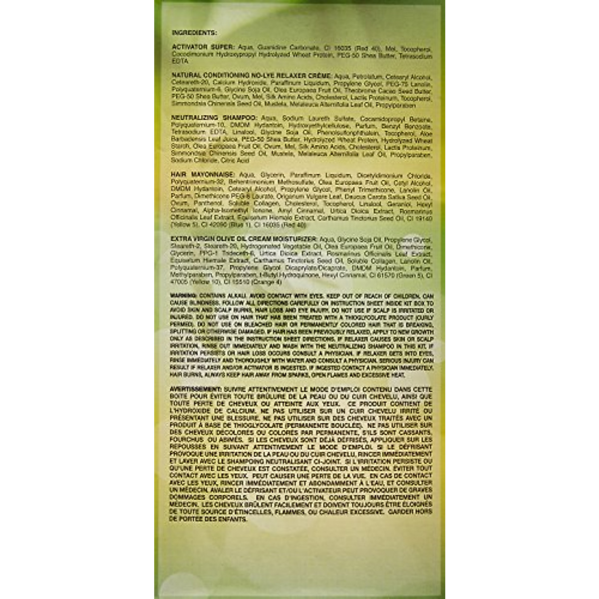 Originals By Africa's Best Olive Oil Conditioning Relaxer System 2-Pack, Helps Repair, Rebuild and Restore Your Hair's Elasticity and Softens & Shines, Designed for Coarse Hair Textures