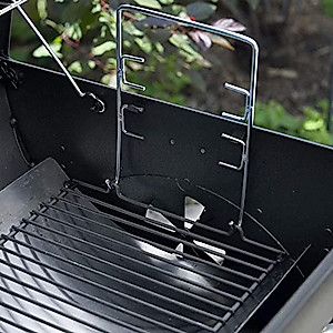 MOASKER 27 Inch Ash Pan Replacement Parts for Char Griller 1224, 1324, 2121, 2222, 2727 and Charbroil Grills, Charcoal Tray with 2pcs Fire Grate Hanger Set