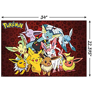Trends International Pokémon - Favorites Wall Poster, 22.375" x 34", Unframed Version