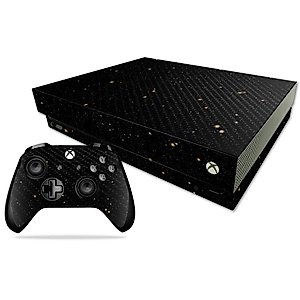 MightySkins Carbon Fiber Skin for Microsoft Xbox One X - Night Breed | Protective, Durable Textured Carbon Fiber Finish | Easy to Apply, Remove, and Change Styles | Made in The USA