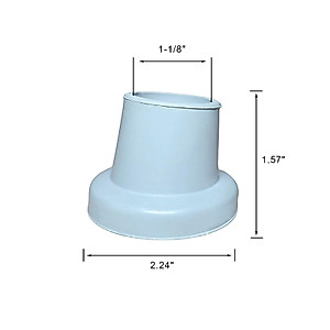 Elzrghs Replacement Feet for Shower Chair,Shower Bench,Bedside Commode,Tub Transfer Bench and Bath Seat, Rubber Non Slip Suction Feet,Pack of 4,1-1/8" I.D