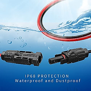 YACSEJAO Solar Connector to XT90 Cable 16AWG 1.8M/5.9FT Solar Panel Adapter to XT90H Male Extension Cable Solar Chharge Cable for XT90 Input Port Portable Power Station & Solar Generator