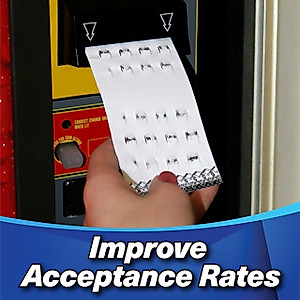 Waffletechnology KICTeam Cleaning Cards for Bill Acceptors (15 Cards) - Includes Magnetic Stripe for Universal Acceptance - Presaturated with MiracleMagic