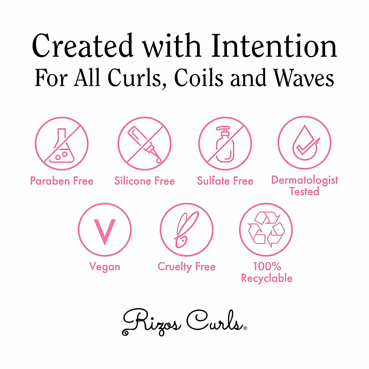 Rizos Curls Trio Bundle, Hydrating Shampoo & Deep Conditioner & Curl Cream Bundle, Gently Cleanse and Hydrate Curly Hair, Style & Define Curls for Frizz Free Volume, For All Curl Patterns 2a - 4c