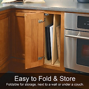 Bed Tray Table with Handles Folding Legs Bamboo Breakfast Tray with Phone Tablet Holder,Foldable Breakfast Table, Laptop Desk(Black)