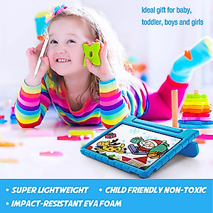 ProCase Kids Case for Lenovo Tab M10 Plus 3rd Gen 10.6 Inch 2022, Shockproof Lightweight Portable with Handle Baby Friendly Case for Tab M10 Plus 10.6" 2022 TB-125F/128F –Blue