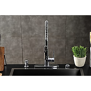 Kingston Brass LS8771DL Concord Pre-Rinse Kitchen Faucet, 8" in Spout Reach, Polished Chrome