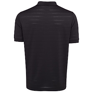 Callaway Men's Basic Short Sleeve Opti-Vent Open Mesh Polo Golf Shirt , Black, XX-Large