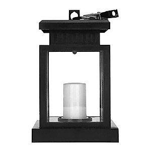 TDA Trading Solar Outdoor Lights Flameless Candle Lanterns for Garden Decoration, Hanging Lantern Solar Powered Waterproof Solar Landscape Lights for Tabletop Yard Patio Deck Pathway Decor (1 Piece)