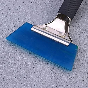 Housoutil Glass Squeegee Car Scraper and Squeegeeblue Squeegee Windows Window Shower Blue Car Blades Glass Cowhells Rubber Mirror for Auto Silicone Glass Squeegee Car Scrapper