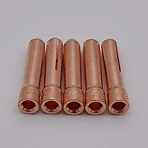 10PK TIG Stubby Collets 10N24S 3/32" & 2.4mm for WP 17 18 26 TIG Welding Torch (10N24S (3/32"))