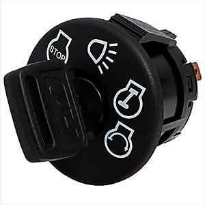 HD Switch Ignition Key Switch for John Deere Tractor LA LA100 LA105 LA110 LA115 LA120 LA125 LA130 LA135 LA140 LA145 LA150 LA155 LA165 LA175 & More - Mower Starter KeySwitch w/2 Keys & Free Keychain